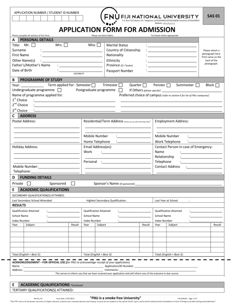 Fiji National University Admission Form 2023 - Admissionforms.net Fiji National University Admission Form 2023 - Admissionforms.net